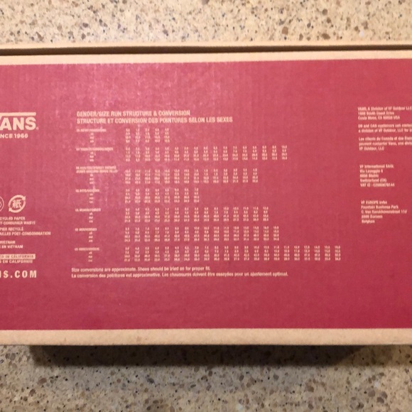 Vans | Other | New Authentic Vans Box Free With Purchase | Poshmark